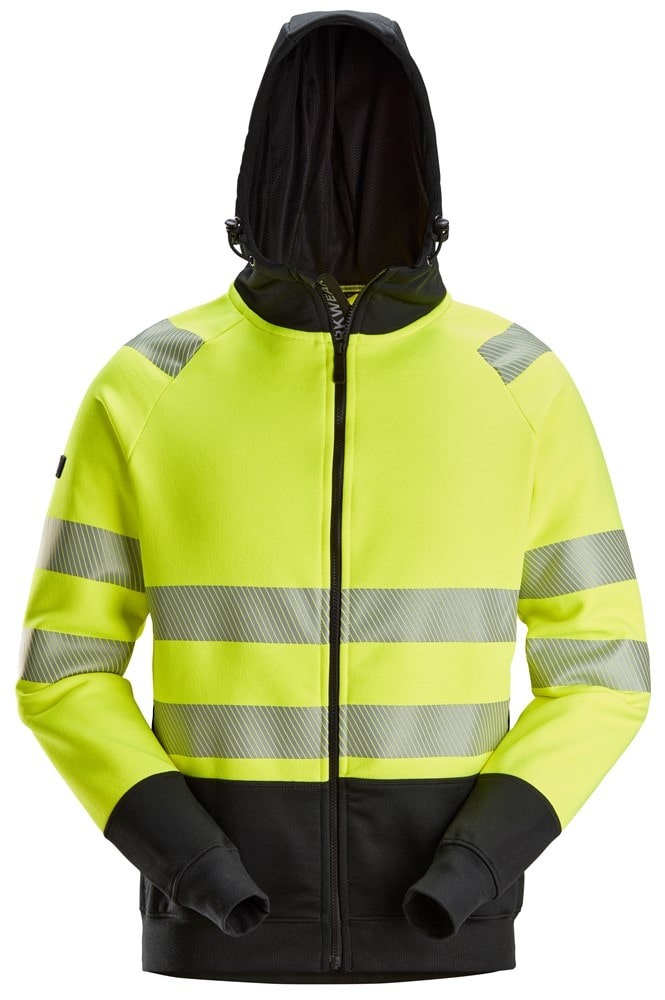 2839 Snickers Hi Vis Class 2 Full Zip Hoodie – Tradeworx Online